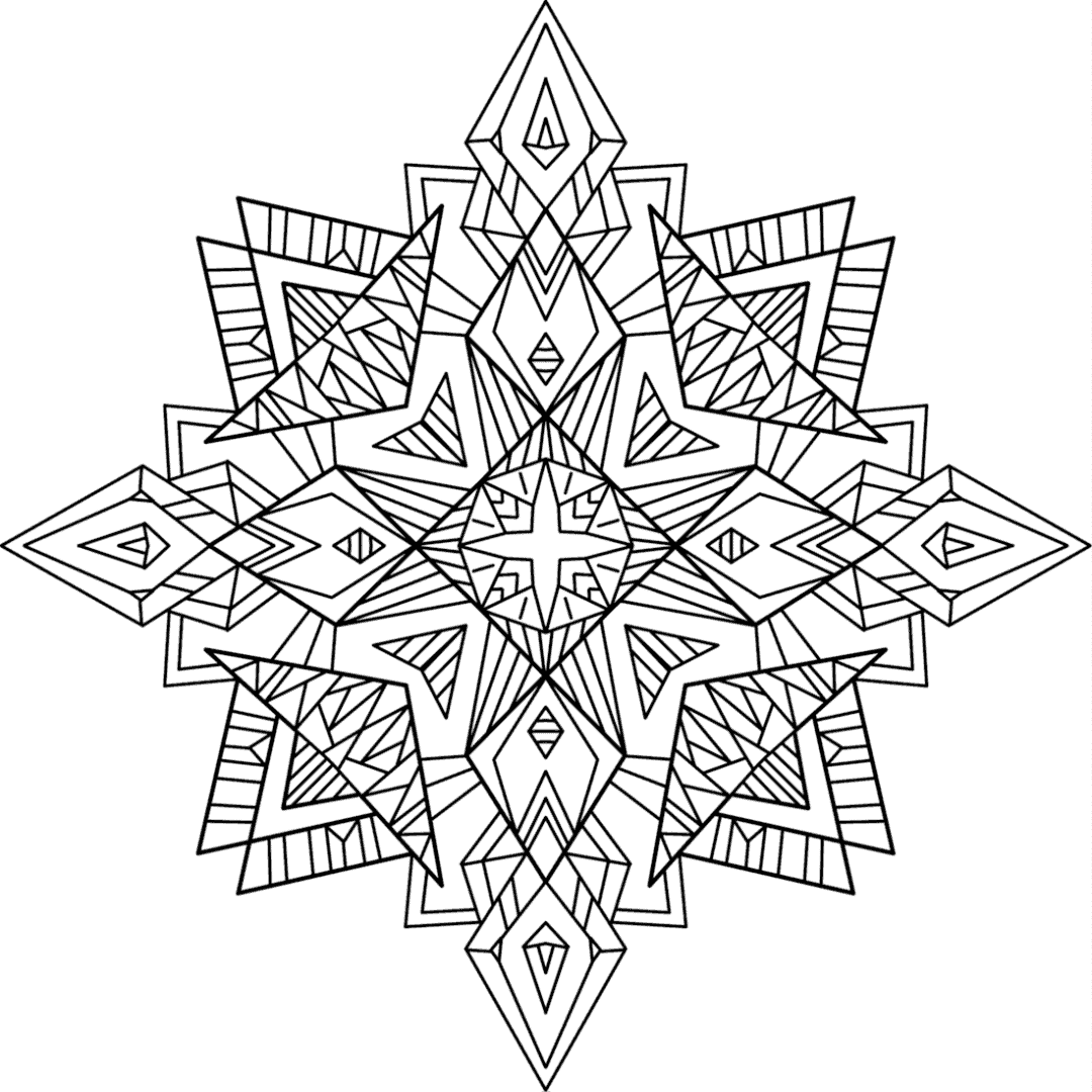 Four Noble Truths Coloring Page - Monday Mandala
