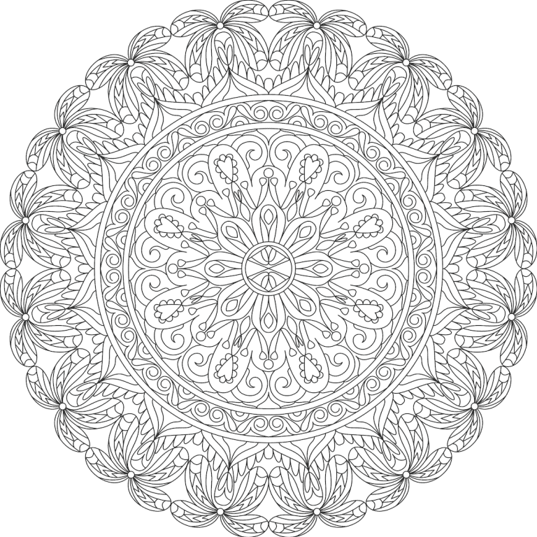 250 Mandala Coloring Pages (Free PDF Printables)
