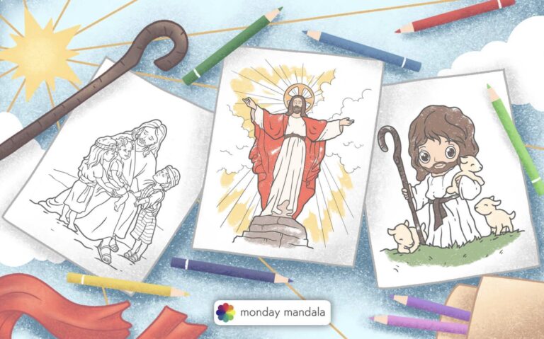 51 Jesus Coloring Pages (Free PDF Printables)