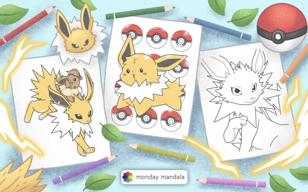 20 Jolteon Coloring Pages (Free PDF Printables)
