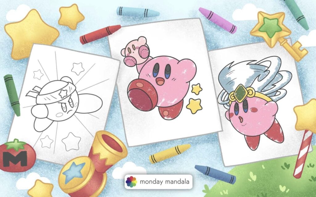 28 Kirby Coloring Pages (Free PDF Printables)
