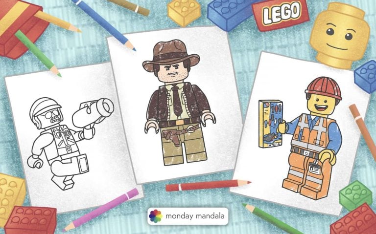 60 Lego Coloring Pages (Free PDF Printables)