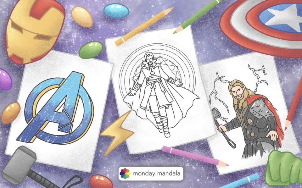 31 Marvel Avengers Coloring Pages (Free PDF Printables)