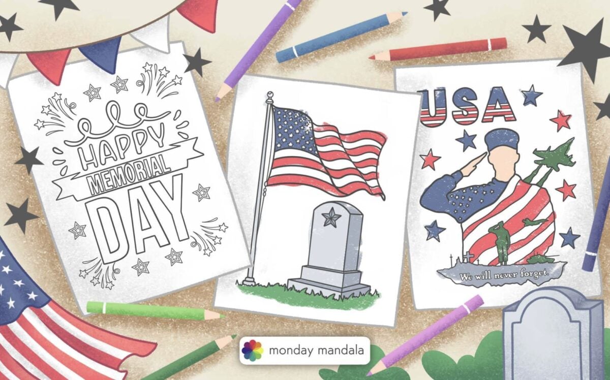 45 Memorial Day Coloring Pages (Free PDF Printables)