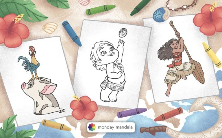 52 Moana Coloring Pages (Free PDF Printables)
