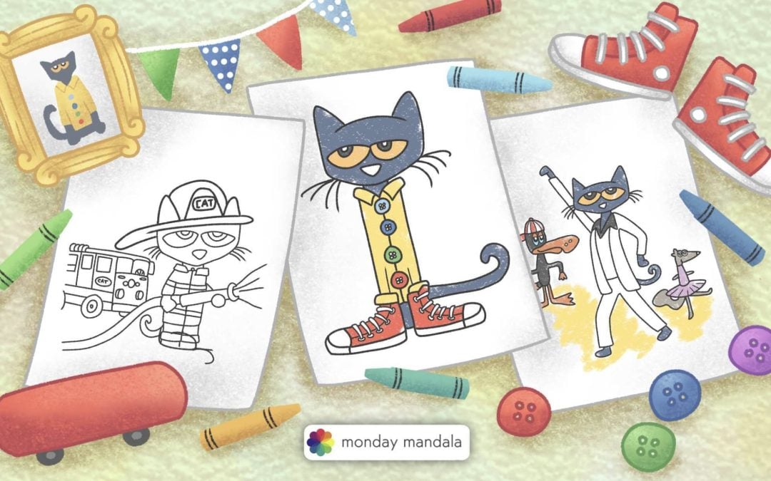 22 Pete The Cat Coloring Pages (Free PDF Printables)