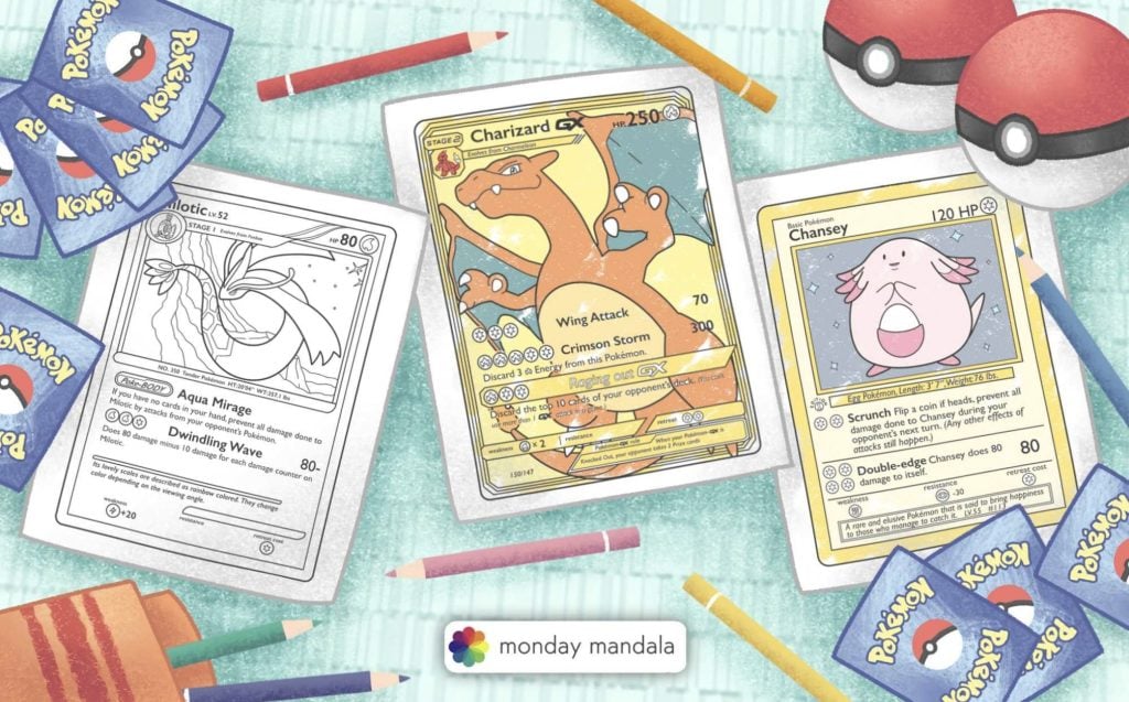 20 Pokemon Card Coloring Pages (Free PDF Printables)