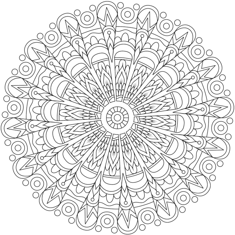 Rebellious Heart Coloring Page - Monday Mandala