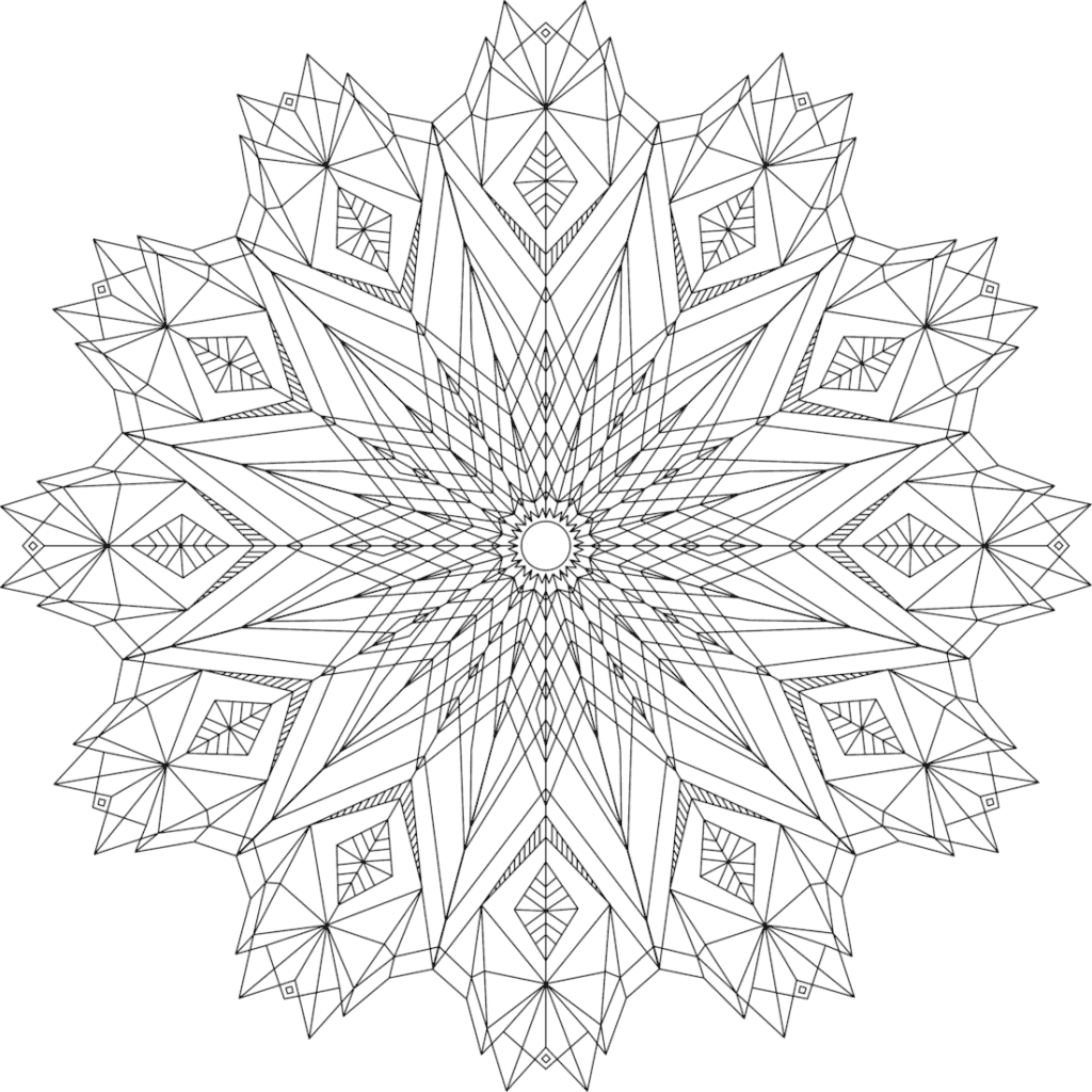 Free coloring pages for you to print - Monday Mandala