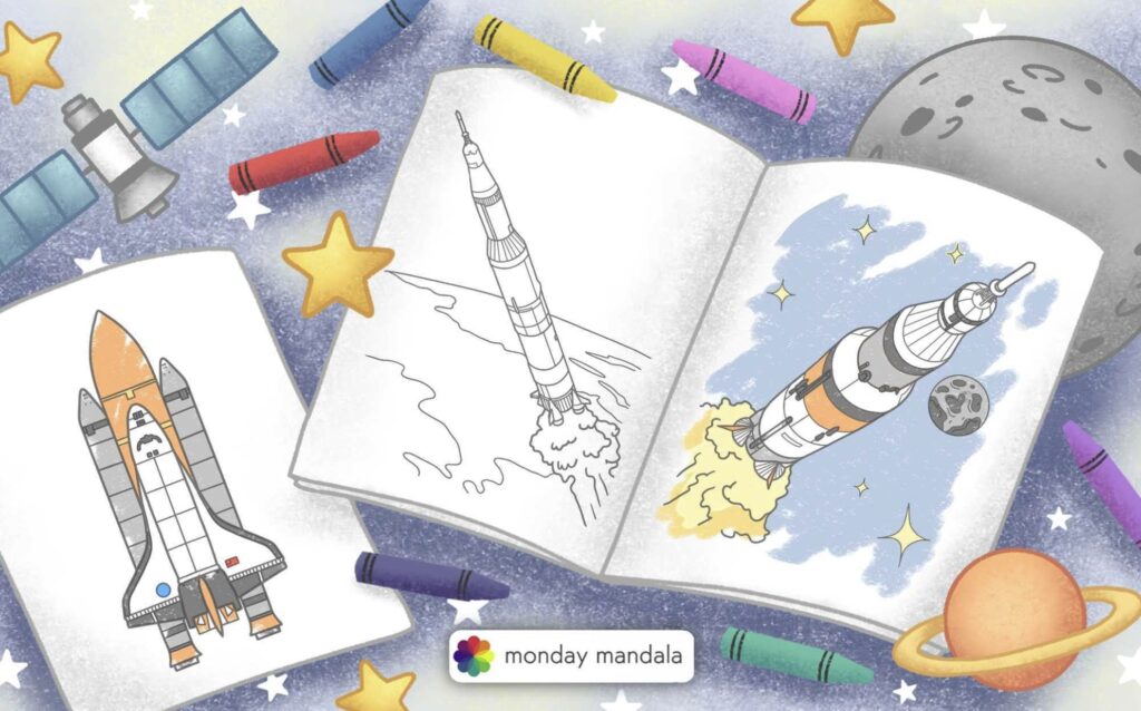 33 Rocket Coloring Pages (Free PDF Printables)
