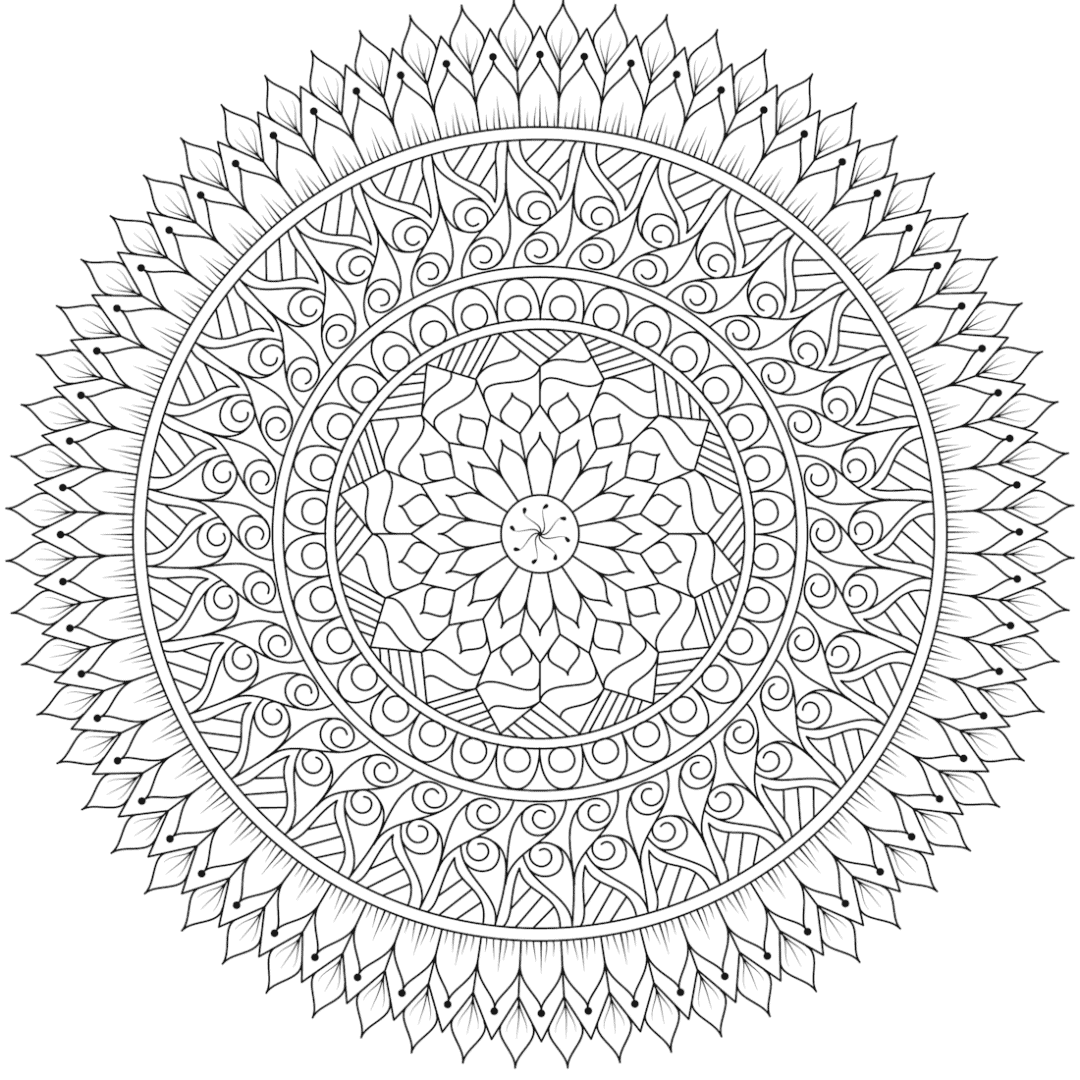 Seasons Change Coloring Page - Monday Mandala