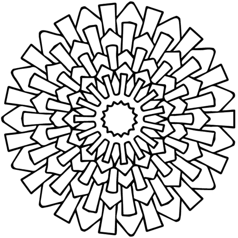 Stepping Stones Coloring Page - Monday Mandala
