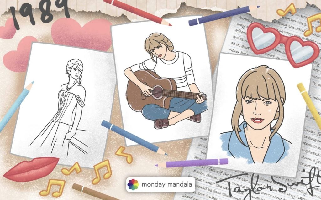 34 Taylor Swift Coloring Pages (Free PDF Printables)