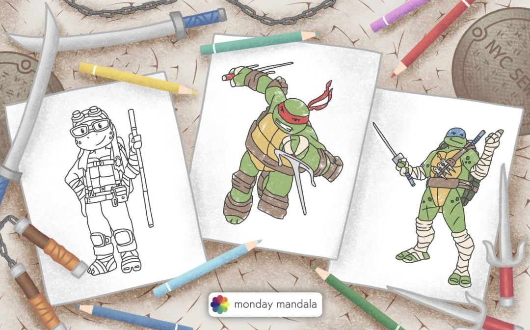 30 Ninja Turtles Coloring Pages (Free PDF Printables)