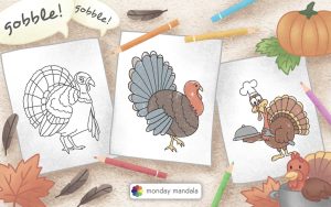 52 Turkey Coloring Pages (Free PDF Printables)