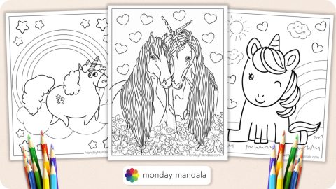 74 Unicorn Coloring Pages (Free PDF Printables)