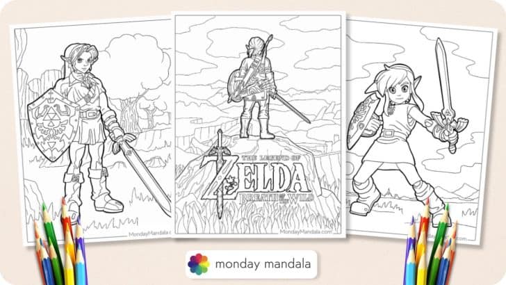 20 Zelda Coloring Pages (Free PDF Printables)